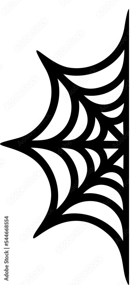 Spider Web- Vector Clipart, Design Stock Vector | Adobe Stock