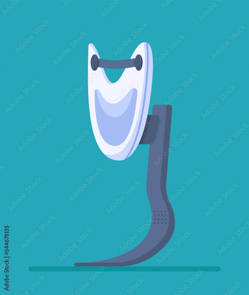 Vector illustration of a prosthetic leg. A prosthetic leg for a man ...