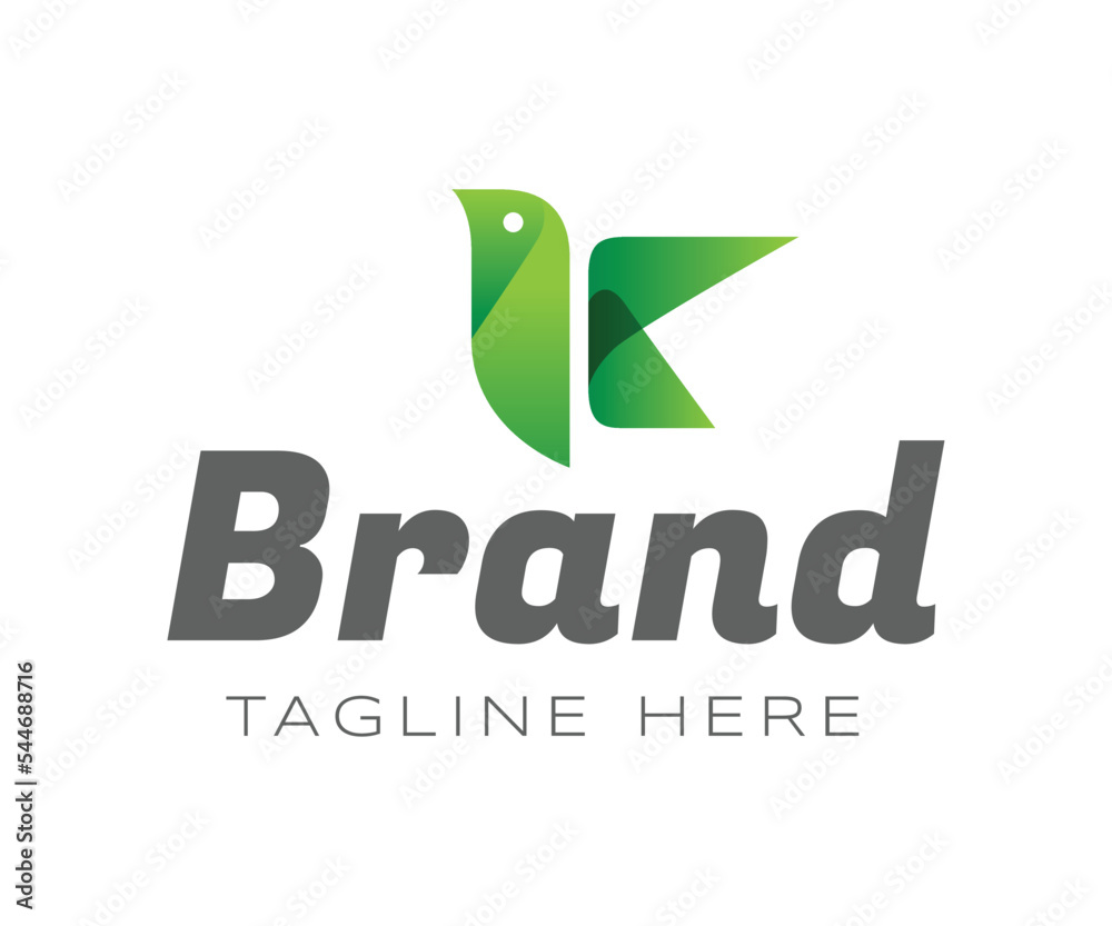 Initial letter K logo icon design template. Simple and minimalist ...