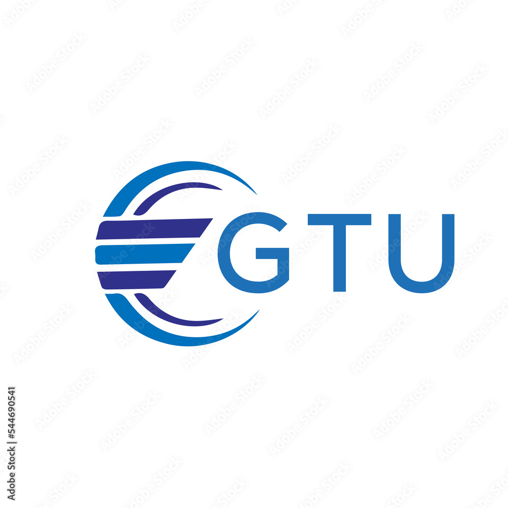 GTU letter logo. GTU blue image on white background. GTU vector logo ... GTU letter logo. GTU blue image on white background. GTU vector logo ...