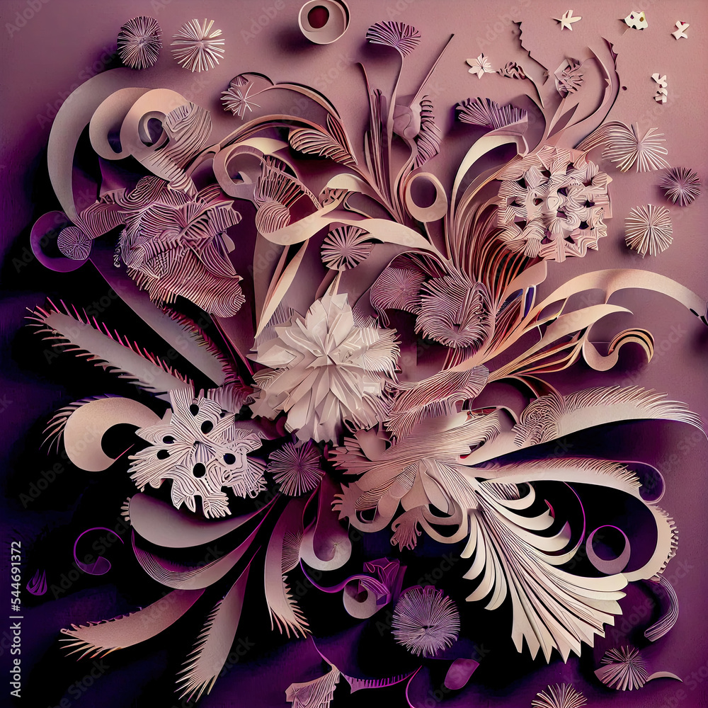 Scherenschnitt Papercut Papercraft Papierkunst Papiermotive 3D AI ...