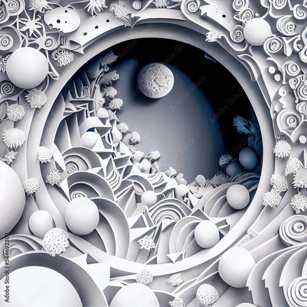 Scherenschnitt Papercut Papercraft Papierkunst Papiermotive 3D AI ...