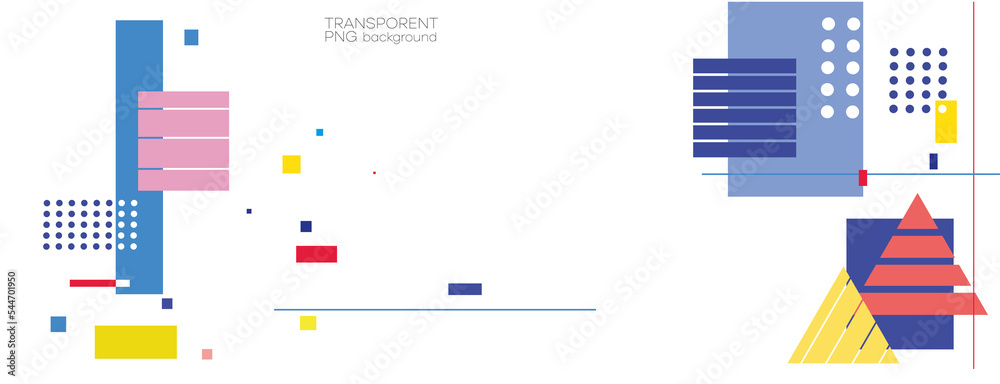 Transparent PNG template of abstract geometric shapes for website ...