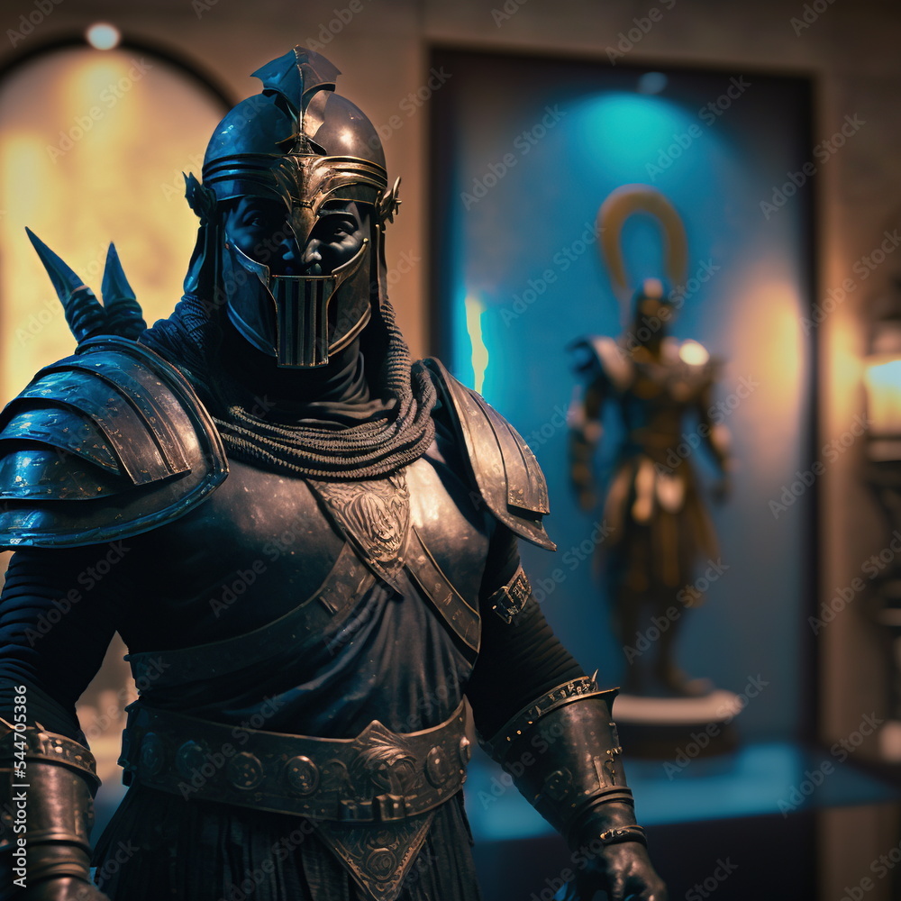 armored gothic fantasy knight in a dramatic pose, wearing an iron ...