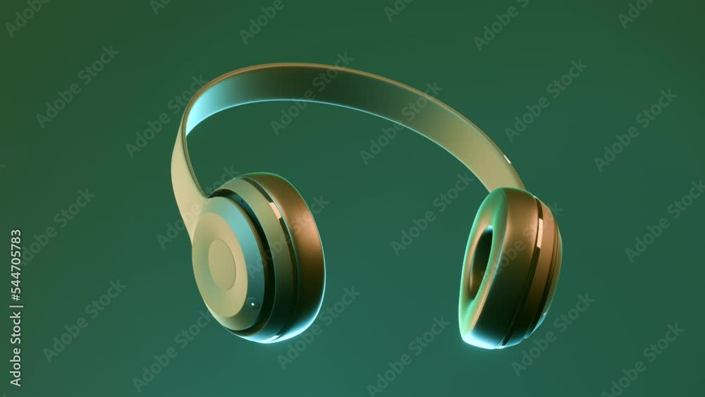 Gray and green background. Design.The concept of new gadgets.Wireless ...