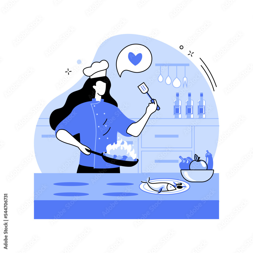 Food preparation isolated cartoon vector illustrations. Stock Vector ...