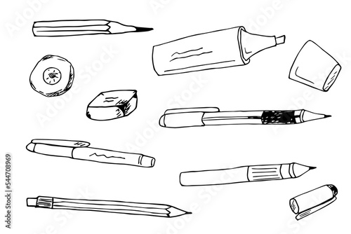 Pencil Eraser Clipart Black And White