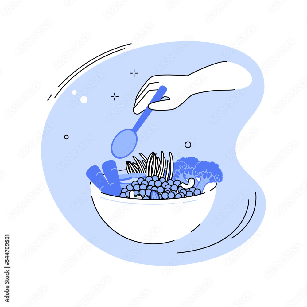 Macrobiotic diet isolated cartoon vector illustrations. Stock Vector ...