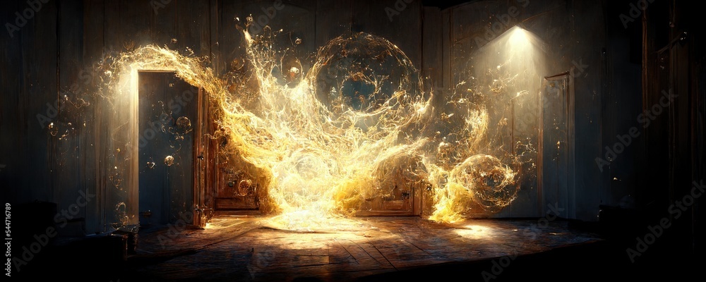 Particle Effect Magical Portal Hyper Realistic. AI generated art ...