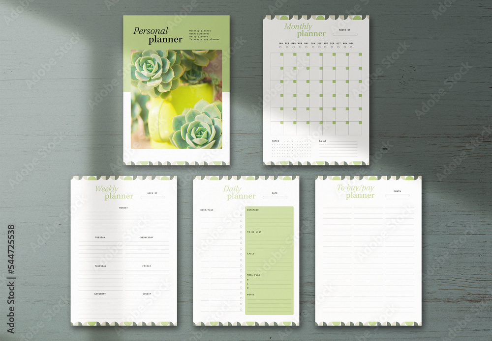 Week and Month Planner 2023 Layout Stock Template | Adobe Stock