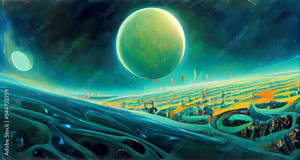 Sci Fi Alien Planets Landscape