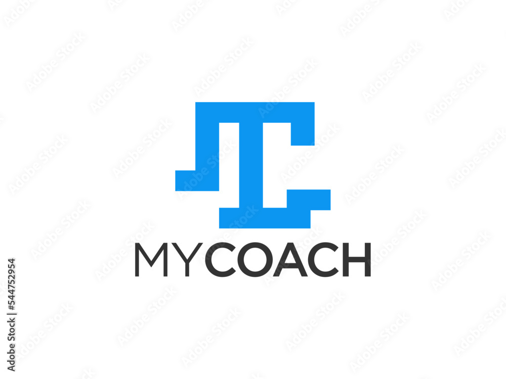 coaching class logo design templates Stock Vector | Adobe Stock