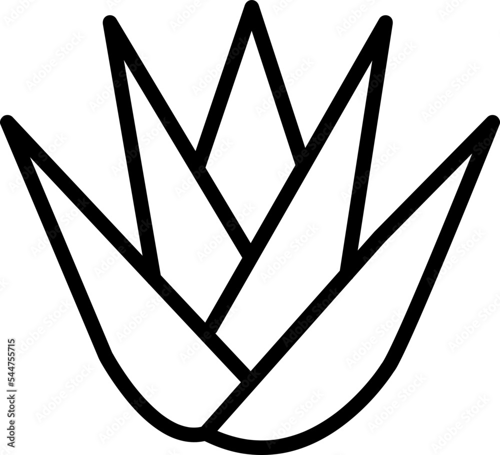 agave icon vector outline style design on white background..eps Stock Vector | Adobe Stock