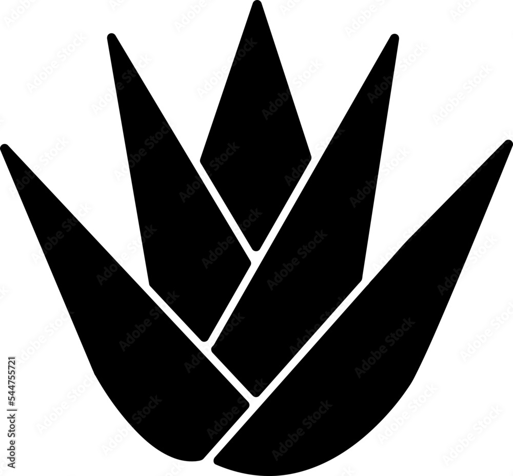 agave icon vector outline style design on white background..eps Stock ...