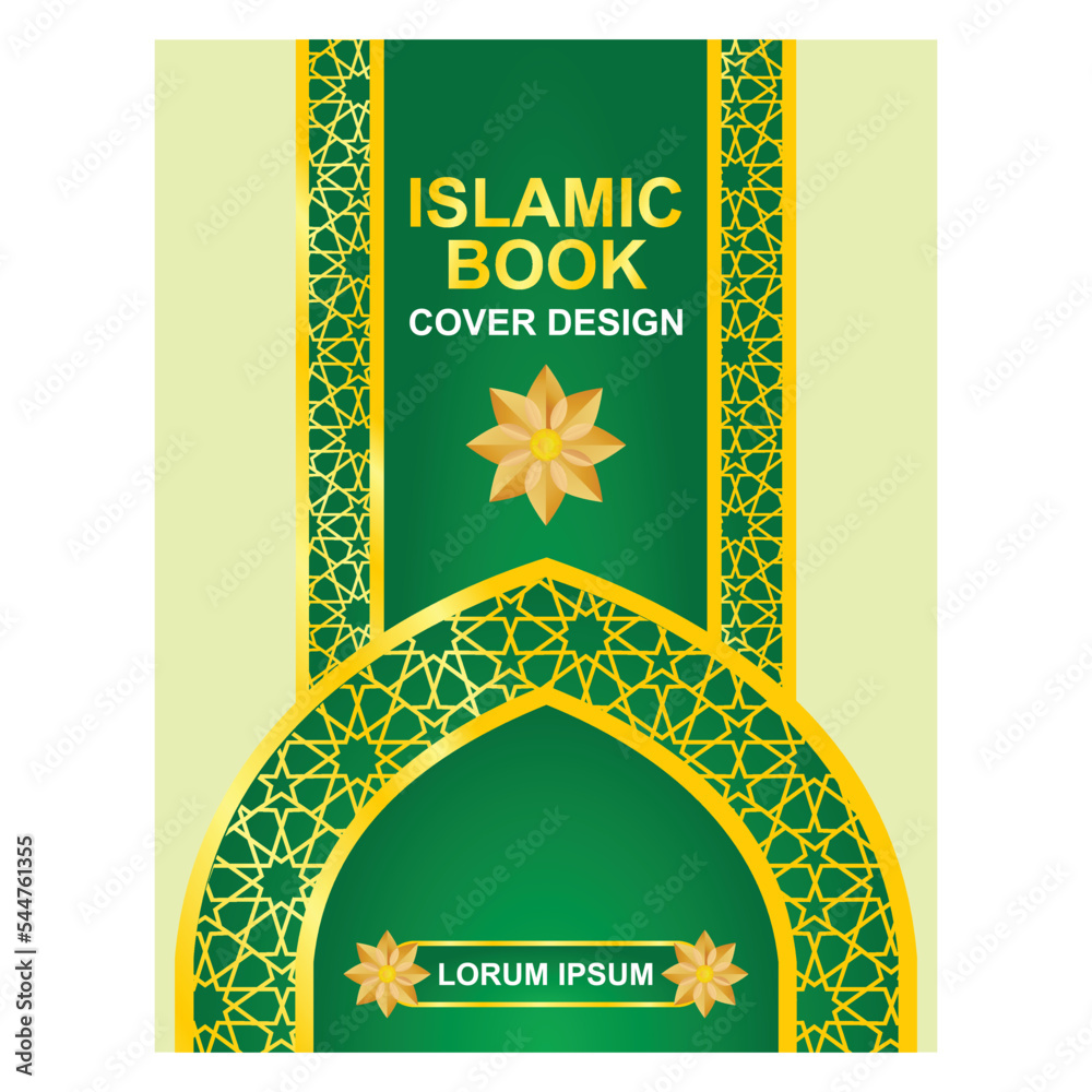 Islamic Book Cover Design, Quran Cover Design Stock Vector | Adobe Stock
