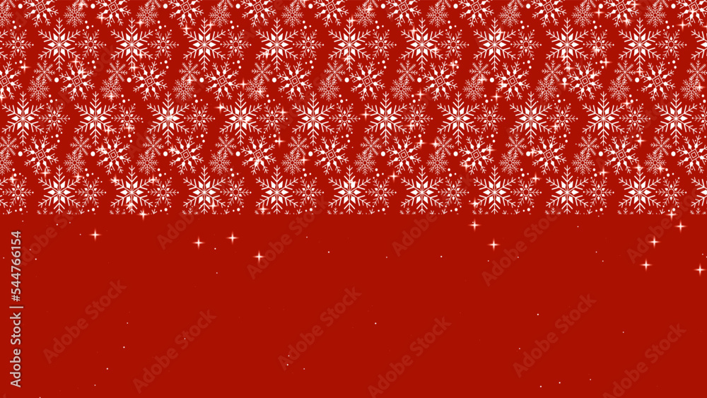 Red background with snowflake. Vector illustration Stock Vector | Adobe ...