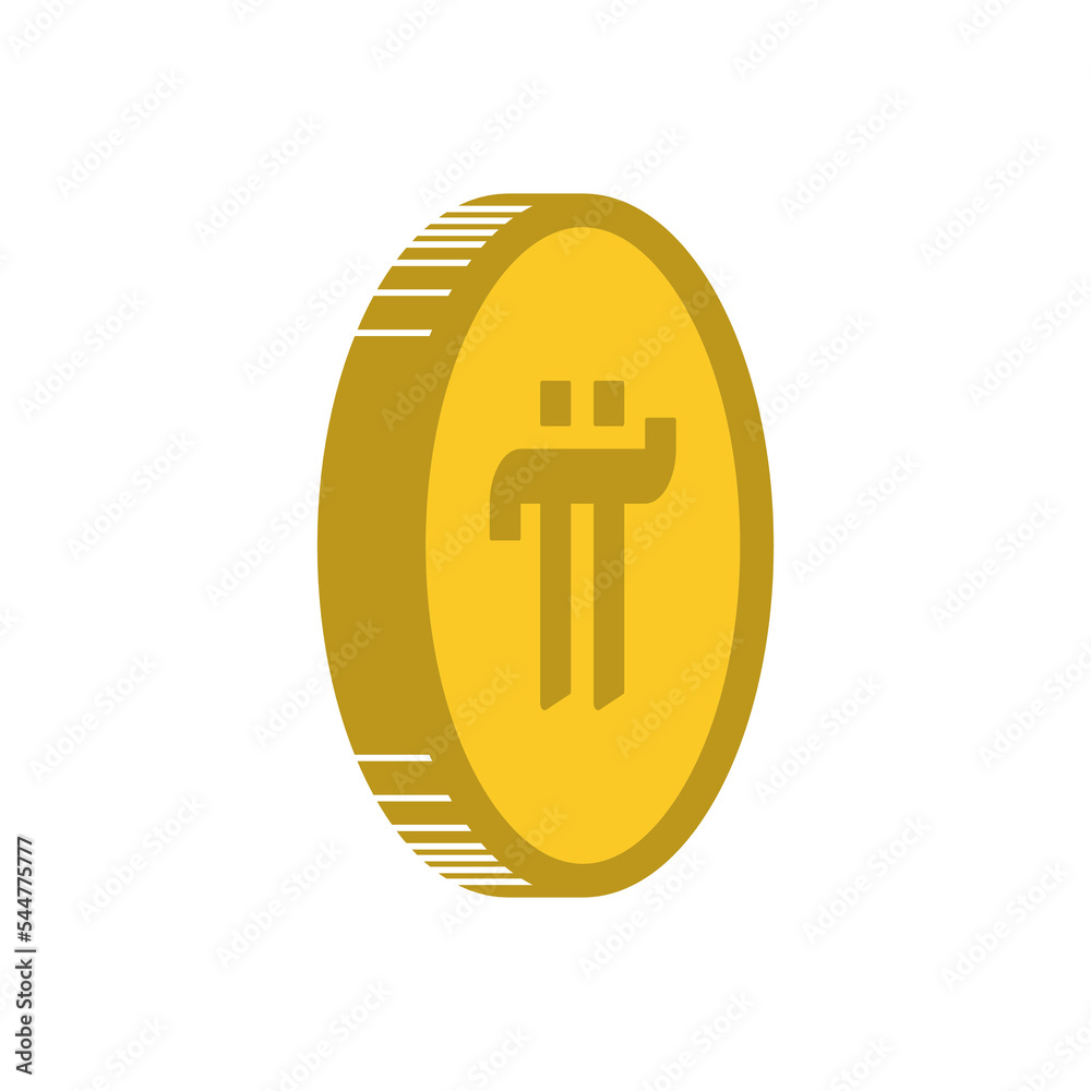Pi icon. Pi coin. Pi network logo. Pi vector illustration ...