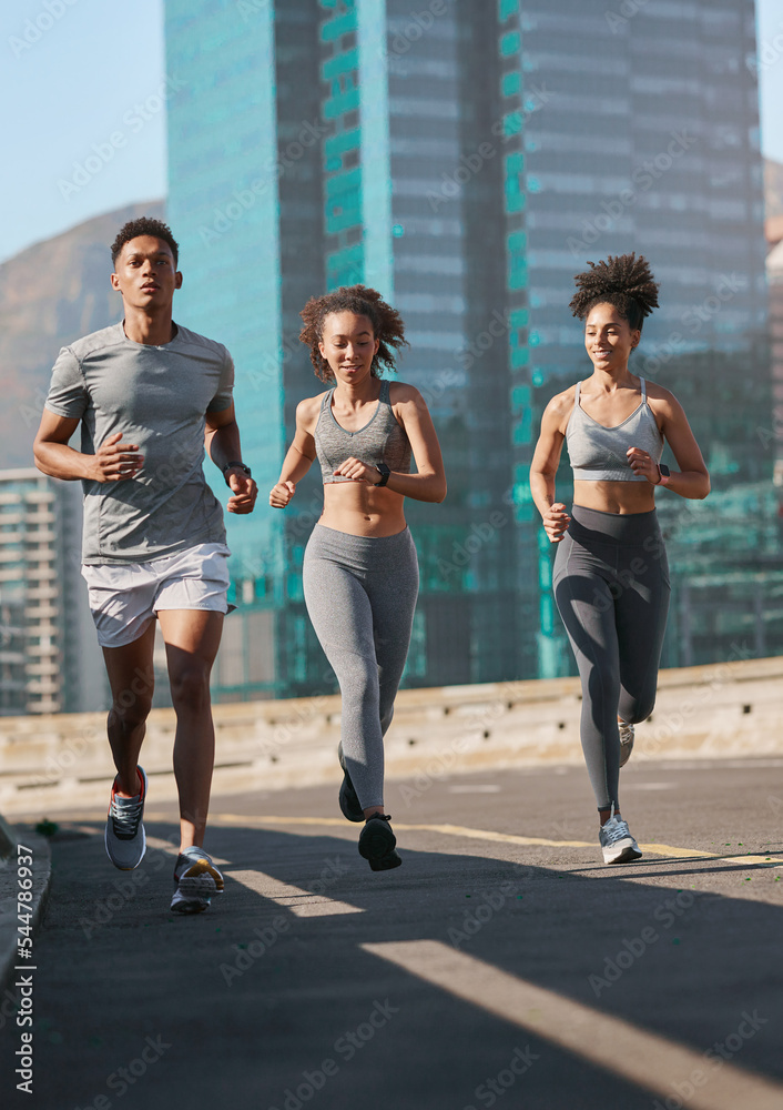 Healthy People Running