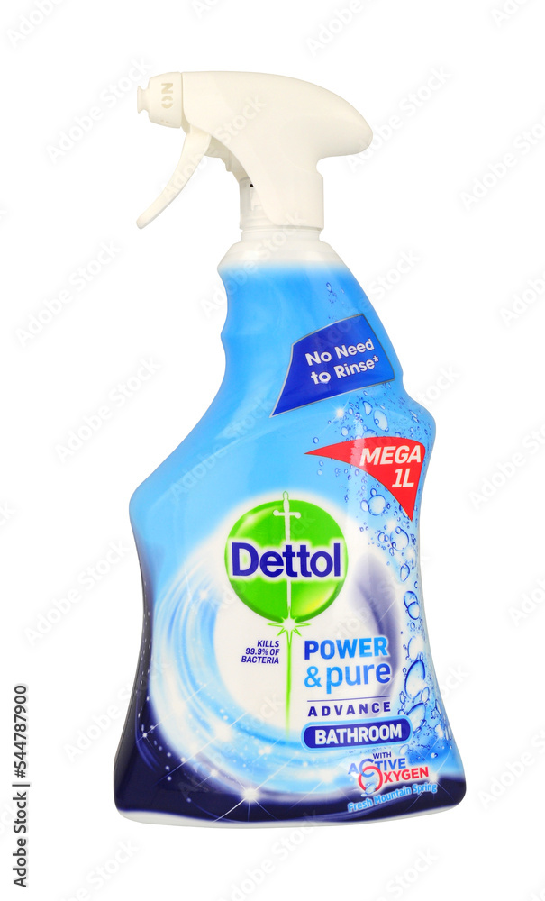 Dettol power and pure advance bathroom cleaner in a 1 litre trigger ...