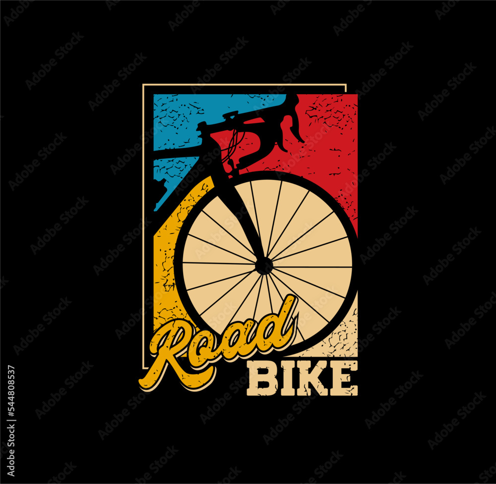 ROAD BIKE, typography graphic design for print t shirt,vector ...