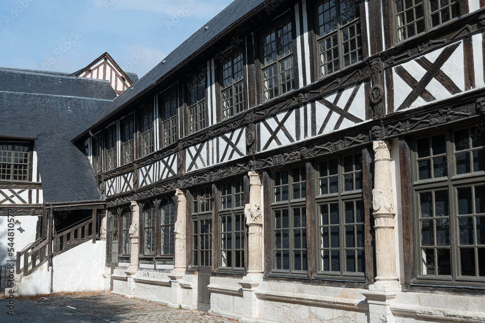 Aitre St. Maclou - Rouen , France: The Atrium of San Maclovio, or Court ...