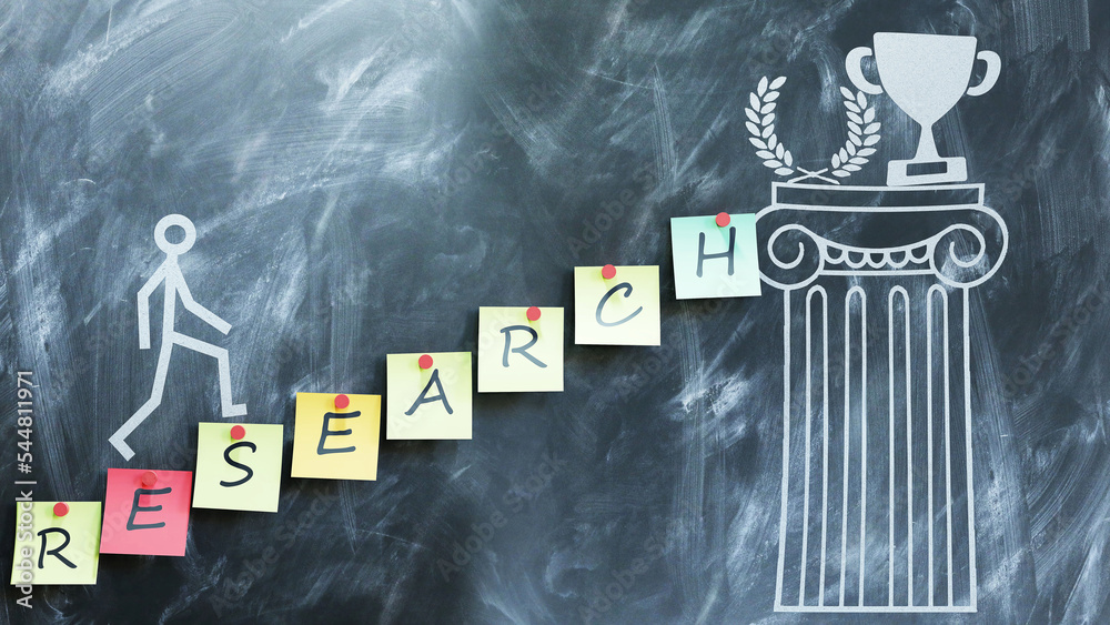 Research make steps to success, wealth and prosperity in personal and ...