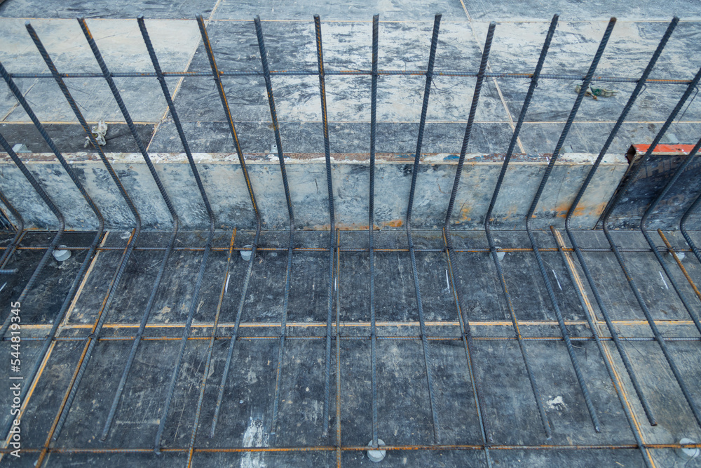 Rusted Steel Reinforcement for Post-Tension Concrete Floors is a floor ...