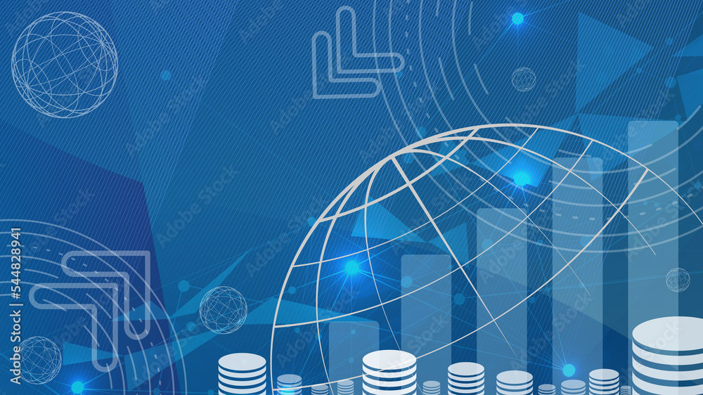 Abstract Background. futuristic Technology and internet Network ...