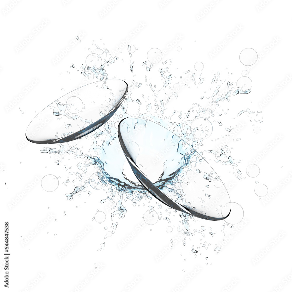 clean transparent dish with water splash for dishwashing liquid ...