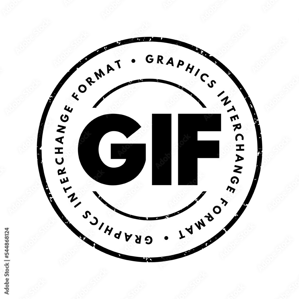 GIF Graphics Interchange Format - type of bitmap image format, acronym ...