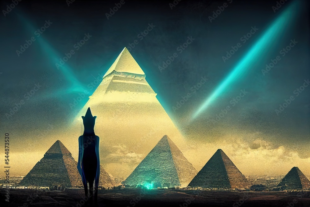 Egyptian Cat Pyramid