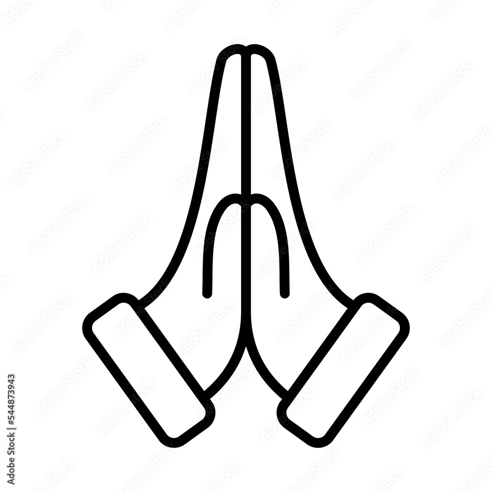 Sorry, Apologize Gesture Icon Logo Design Vector Template Illustration ...