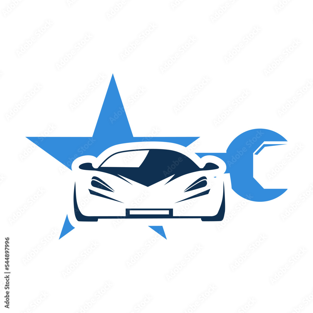 car logo design, star car garage logo vector icon template Stock Vector ...
