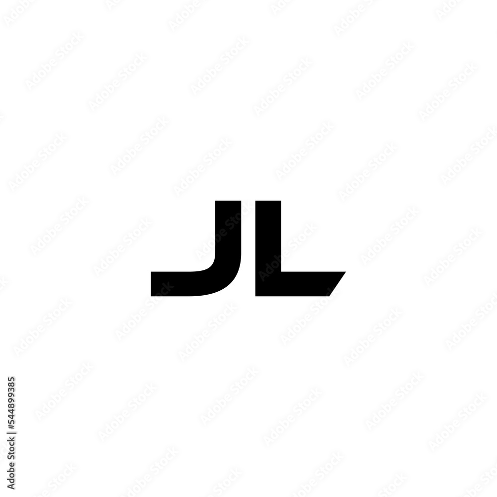 JL letter logo design with white background in illustrator, vector logo ...