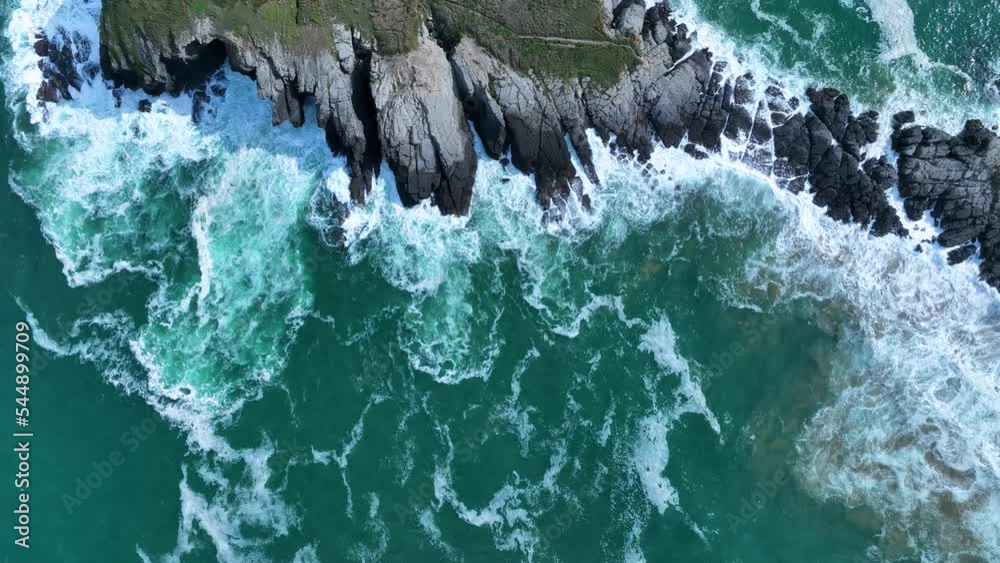 Orion Whale. Aerial view from a drone of the coastal landscape in La ...