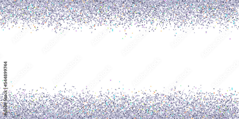 Silver glitter wide border isolated PNG Stock Illustration | Adobe Stock