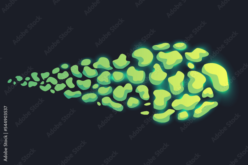 Cartoon laser gun beam. Alien combat weapon rays. Futuristic shot ...