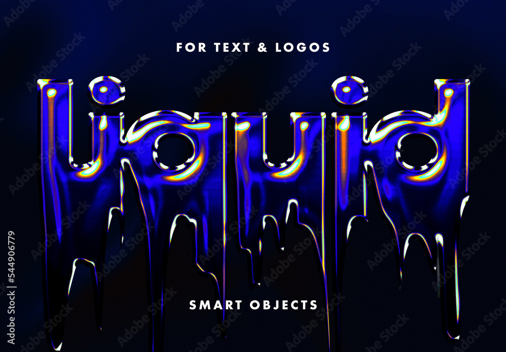 Liquid Slime Text Effect Mockup Stock Template | Adobe Stock