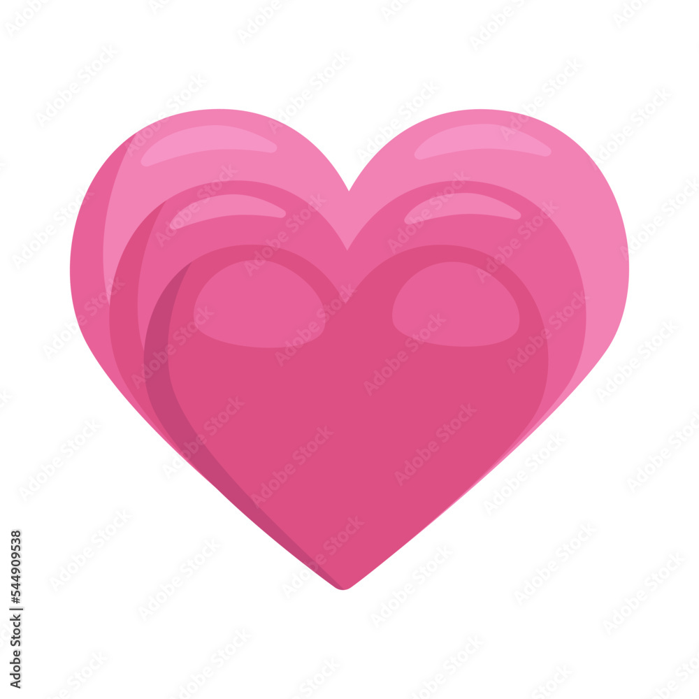 Growing Heart Sign Emoji Icon Illustration. Love Vector Symbol Emoticon ...