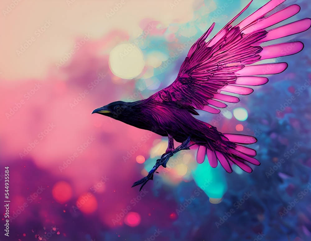 Pink Crow Irl