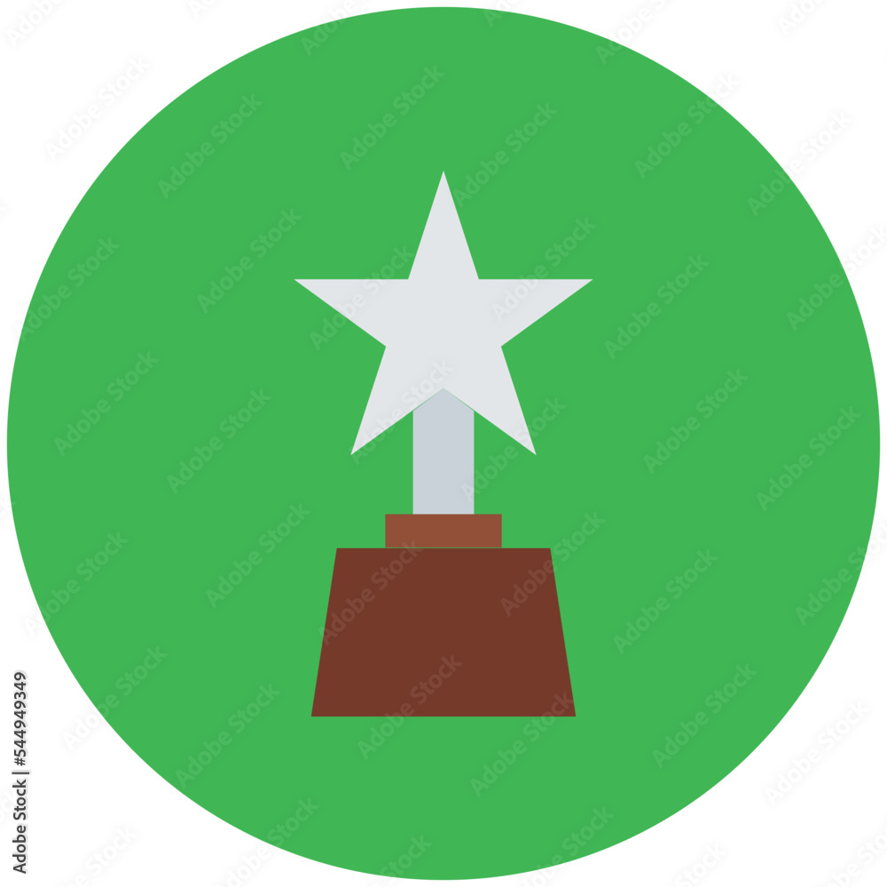 Starlet Trophy Vector Illustration Stock Vector | Adobe Stock