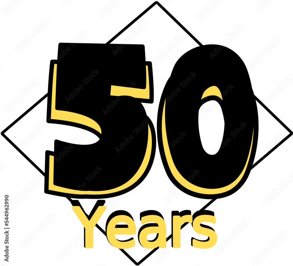 50 years logo fifty years old 50 years old logo Stock Vector | Adobe Stock