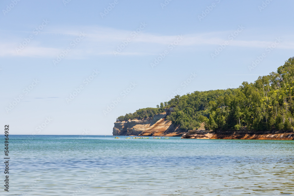 Coastline of Pictured Rocks National Lakeshore, Upper Peninsula ...
