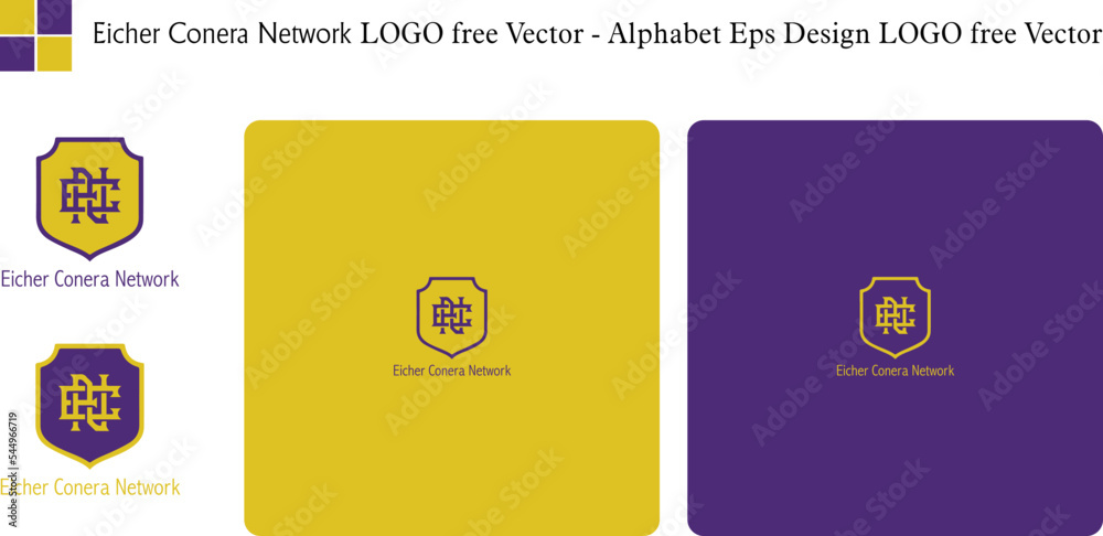 Eicher Conera Network LOGO free Vector - Alphabet Eps Design LOGO free ...