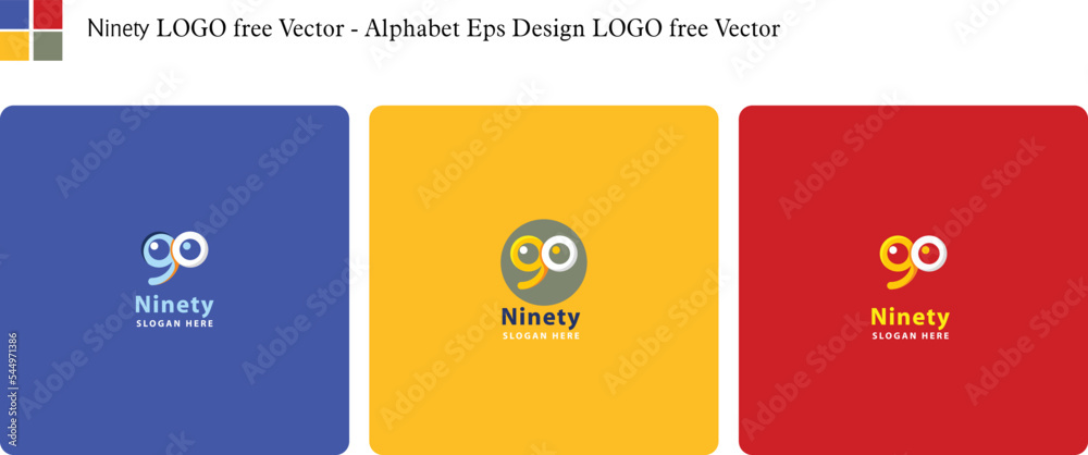 Ninety LOGO free Vector - Alphabet Eps Design LOGO free Vector Stock ...