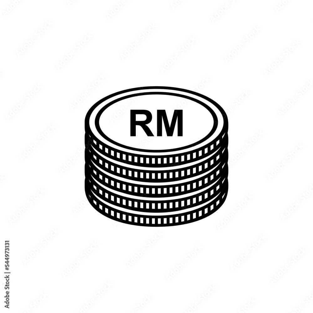 Malaysia Currency Icon Symbol. Malaysia Ringgit, MYR Sign. Vector ...