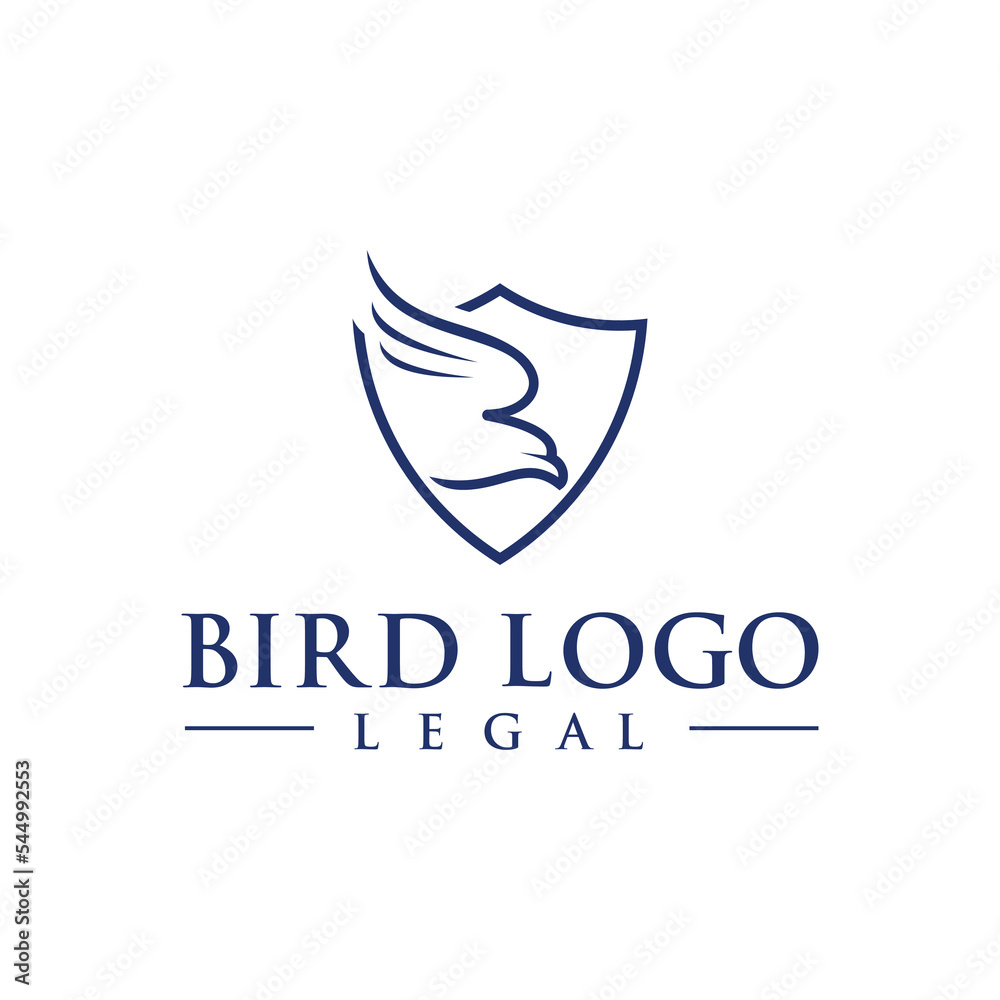 Bird Legal Logo, Eagle Logo Design Stock Vector | Adobe Stock