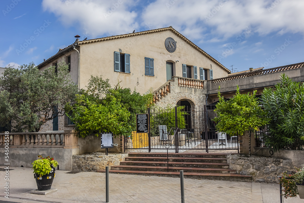 Vallauris street view. Situated on French Riviera, Vallauris combines ...