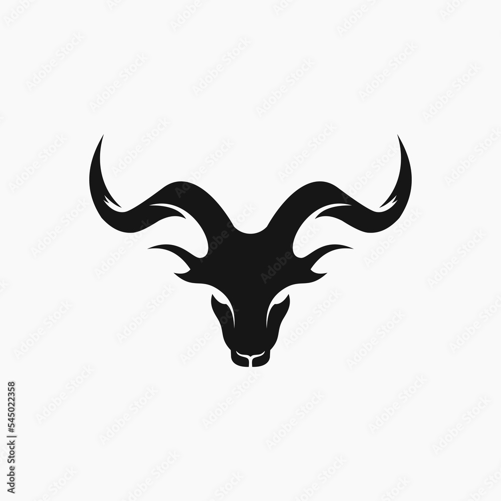 Vetor de goat skull logo design icon vector illustration do Stock ... Vetor de goat skull logo design icon vector illustration do Stock ...