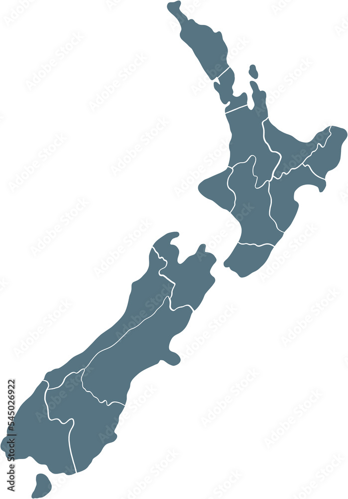 doodle freehand drawing of new zealand map. Stock Illustration | Adobe ...